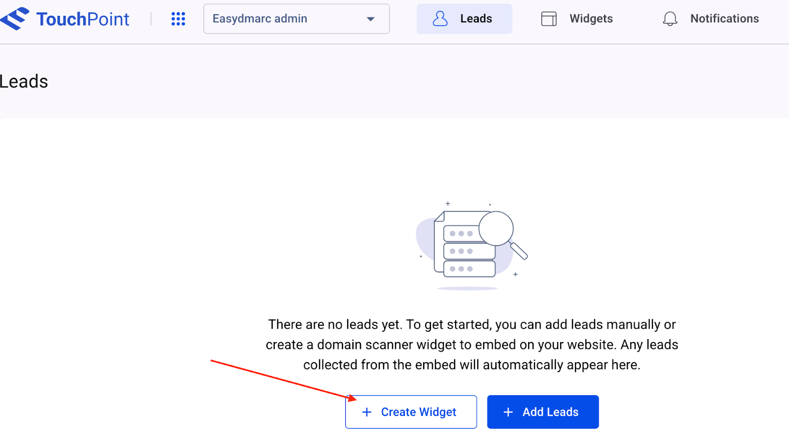 Navigating through TouchPoint